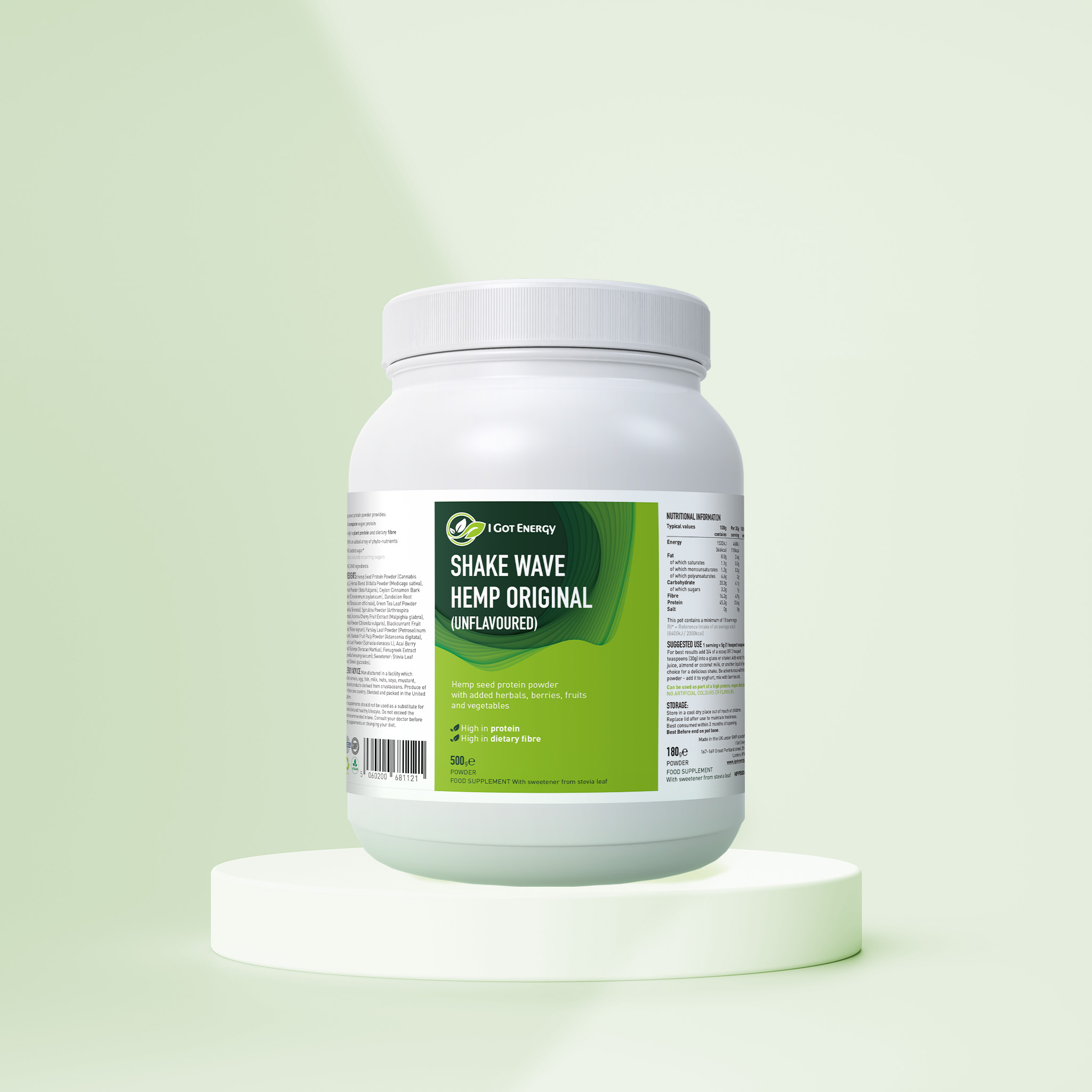 Shake Wave Hemp Original (Unflavoured) – iGotEnergy